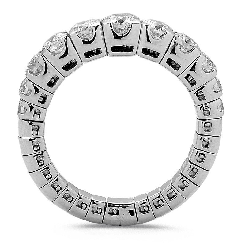 White Degradè Diamonds Expandable Ring | Onesize Jewels